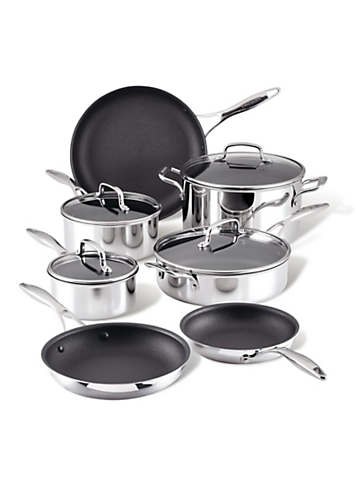 Circulon Scratchdefense Multi-Layer Stainless Steel Extreme Non-Stick Complete 7 Piece Pan Set ...