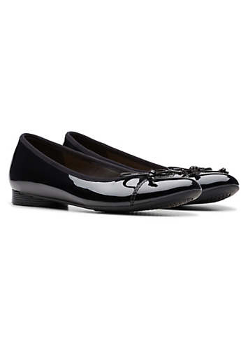 Clarks Collection Black Patent Loreleigh Rae Shoes | Freemans