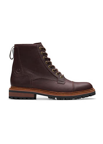 Clarks Men’s Brown Scotch Grain Clarkridge Hi Boots | Freemans
