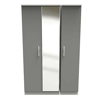 Contrast 3 Door Mirrored Wardrobe | Freemans