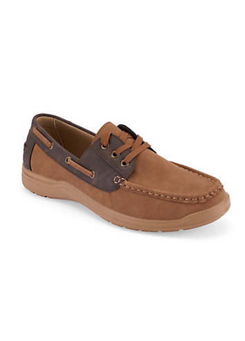 Cotton Traders Brown Lace Up Boat Shoes | Freemans