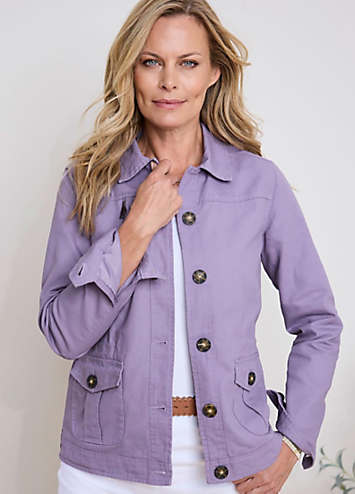 Cotton Traders Cotton Cargo Jacket with Pockets | Freemans