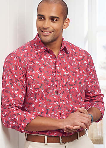 Cotton Traders Long Sleeve Classic Soft Touch Print Shirt | Freemans