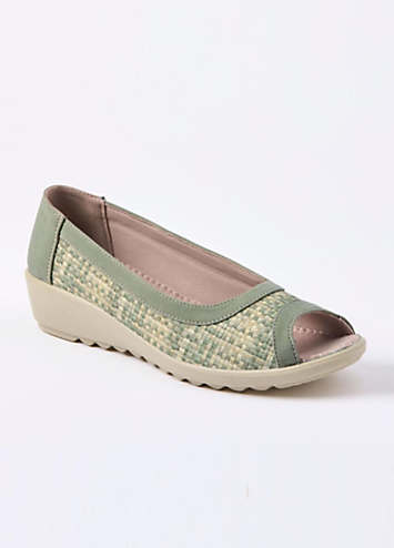 Cotton Traders Soft Step Peep-Toe Shoes | Freemans