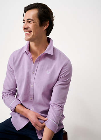 Crew Clothing Company Long Sleeve Linen Shirt | Freemans