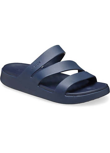 Crocs Blue Getaway Strappy Mule Sandals | Freemans