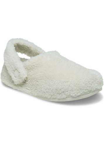 Crocs White Classic Cozzzy Slippers | Freemans