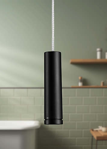 Croydex Black Bathroom Light Pull Cord - 2 Pack | Freemans