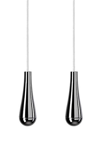 Croydex Teardrop Chrome Bathroom Light Pull Cord- 2 Pack | Freemans