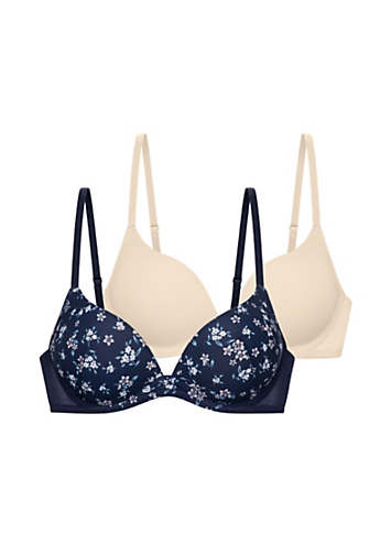 DORINA Pack of 2 Nerida Underwired Push Up Plunge Bras | Freemans