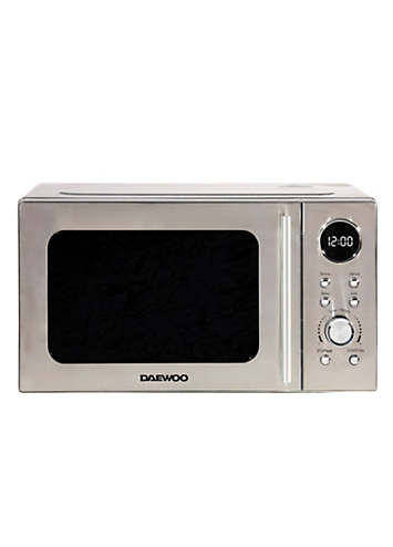 Daewoo 20L 700W Microwave with Grill SDA2071GE - Silver | Freemans