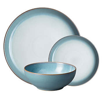 Denby Azure Haze 12 Piece Tableware Set | Freemans