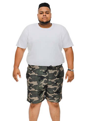 Duke Kody Camo All-Over Print King Size Swim Shorts | Freemans