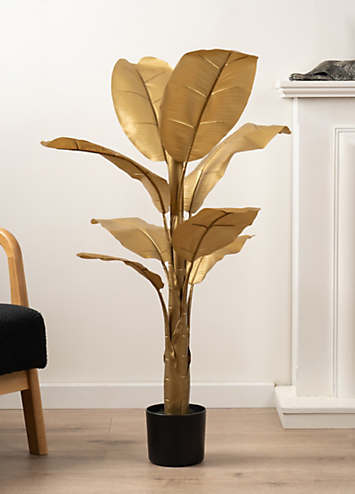 Faux Artificial Real touch Gold Banana Tree | Freemans