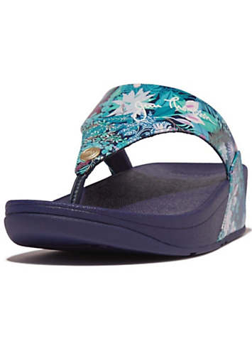 FitFlop LULU X Jim Thompson Toe Post Sliders | Freemans