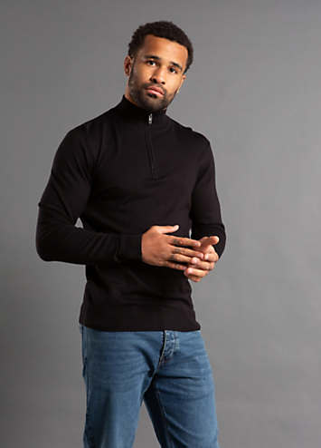 French Connection Half-Zip Knitted Jumper | Freemans