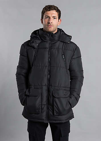 French Connection Hooded Padded Parka Longline Jacket | Freemans