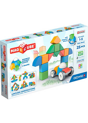 Geomag Magicube Magnetic Shapes Little World - 25 Pieces | Freemans