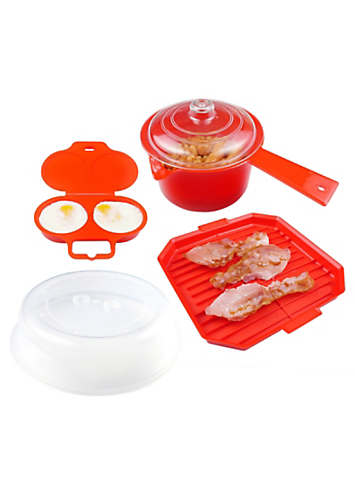 Good2Heat Microwave Cookware 4 Piece Breakfast Set | Freemans