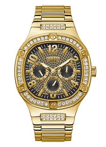 Guess Gents Gold Tone Duke Watch | Freemans