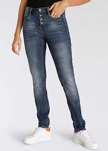 H.I.S 5-Pocket Button Placket Jeans | Freemans