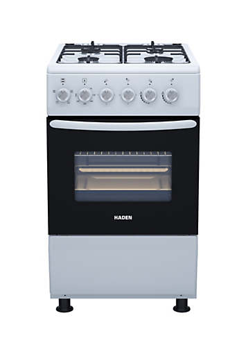 Haden HG51SW 50cm Electric Single Cavity Gas Cooker - White | Freemans
