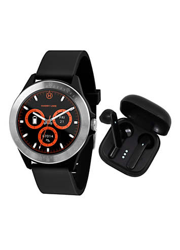 Harry Lime Fashion Smart Watch in Black Featuring Black True Wireless ...
