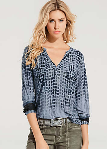 Heine Polka Dot Jersey Blouse | Freemans