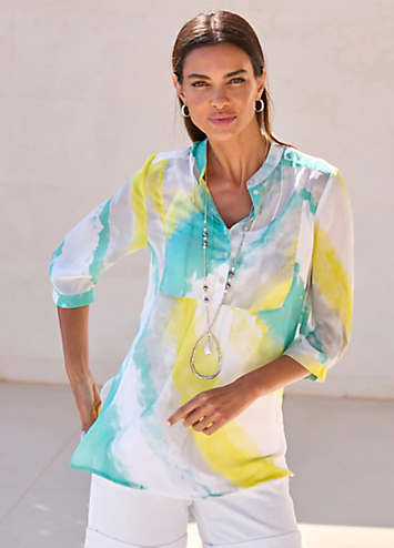 Heine Printed Crepe Tunic | Freemans