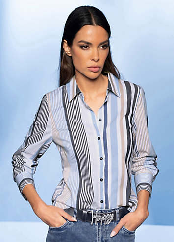 Heine Stripe Long Sleeve Blouse | Freemans