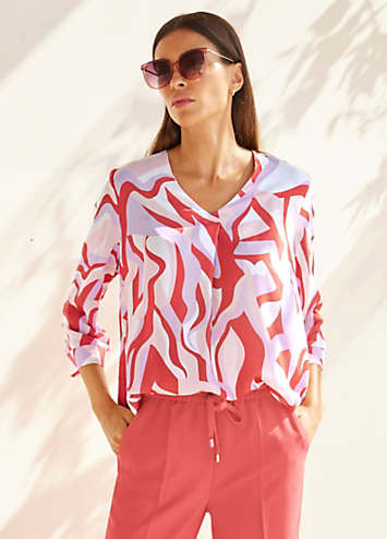 Heine Viscose Print Blouse | Freemans