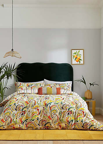 Helena Springfield Penny 100% BCI Cotton Duvet Cover Set - Mango | Freemans