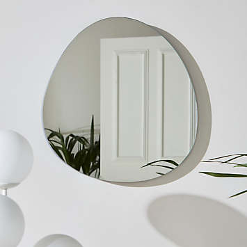 Henry Holland Big Bean 50 cm Blob Mirror with Blue Frame | Freemans