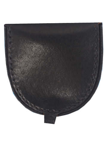 Hetherington Gray Black Leather Coin Purse Freemans
