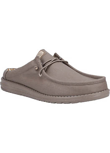 Hey Dude Wally Slip Canvas Mules | Freemans