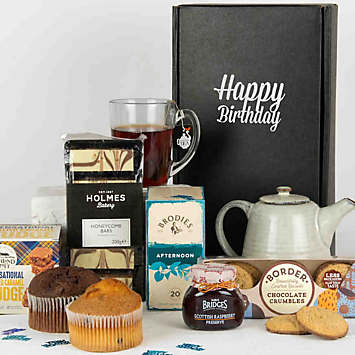 Highland Fayre Happy Birthday Afternoon Tea Hamper | Freemans