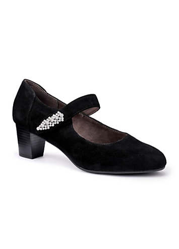 Hotter Black Duet Formal Shoes | Freemans