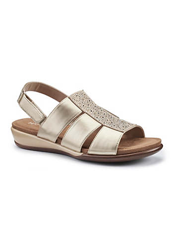 Hotter Madrid Gold Women’s Sandals | Freemans