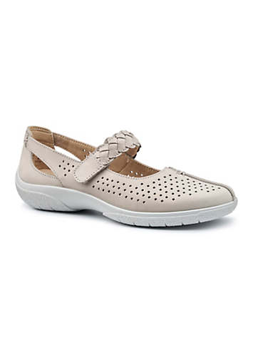 Hotter Pale Grey Quake II Wide Mary Janes | Freemans