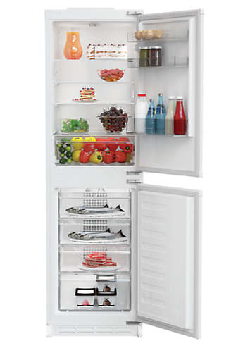 Indesit KINH1261B4UK Integrated 50/50 254L Fridge Freezer - White ...
