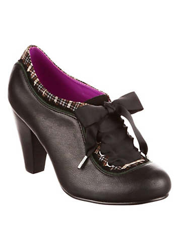 Irregular Choice Classico Black Lace Up Shoes | Freemans
