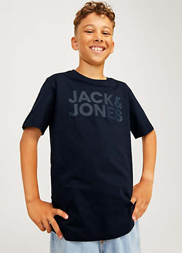 Jack & Jones Ecorp Logo Kids T-Shirt | Freemans