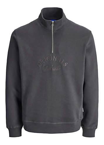 Jack & Jones Jorbleecker Branding High Neck BF Sweatshirt | Freemans