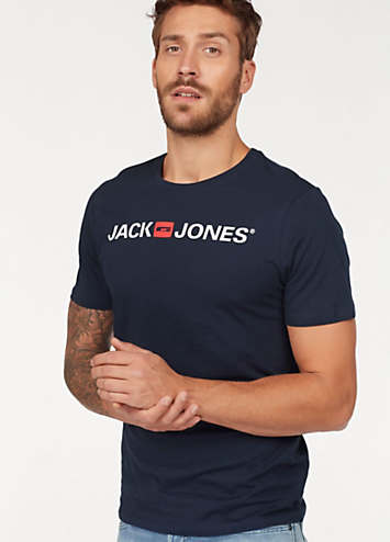 Jack & Jones Logo Print T-Shirt | Freemans