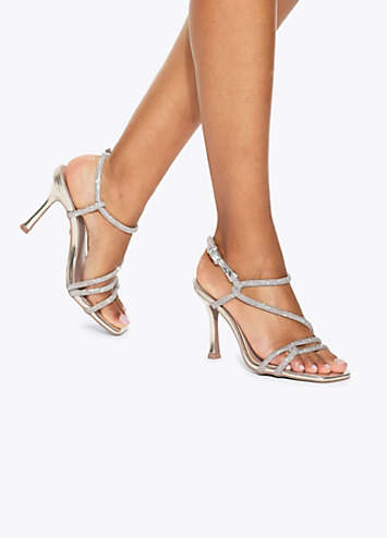 KG Kurt Geiger Gold Audrey High Sandals | Freemans