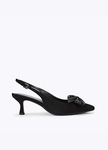 KG Kurt Geiger Tilly Black Slingback Heel | Freemans