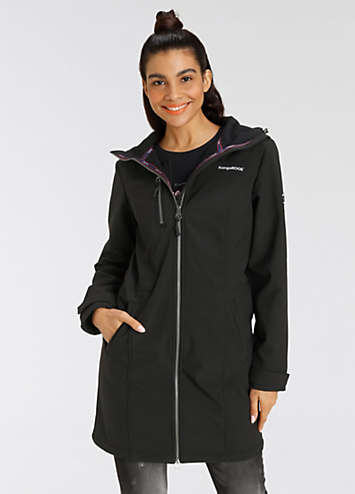 KangaROOS Water Repellent Longline Softshell Jacket | Freemans