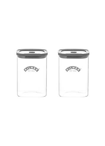 Kilner Fresh Storage Square Jar 1L Set Of 2 | Freemans