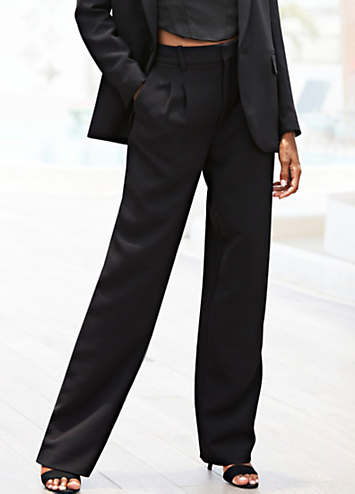 LASCANA Wide Leg Suit Trousers | Freemans