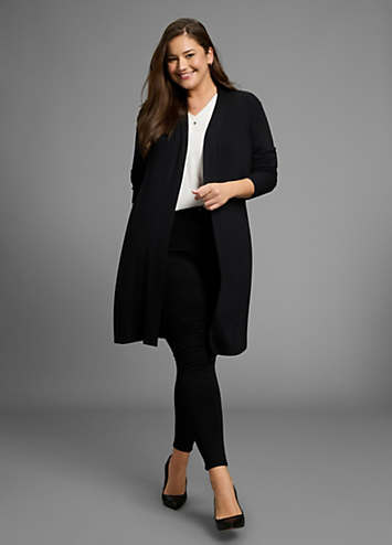 Laura Scott Edge to Edge Longline Jersey Cardigan | Freemans